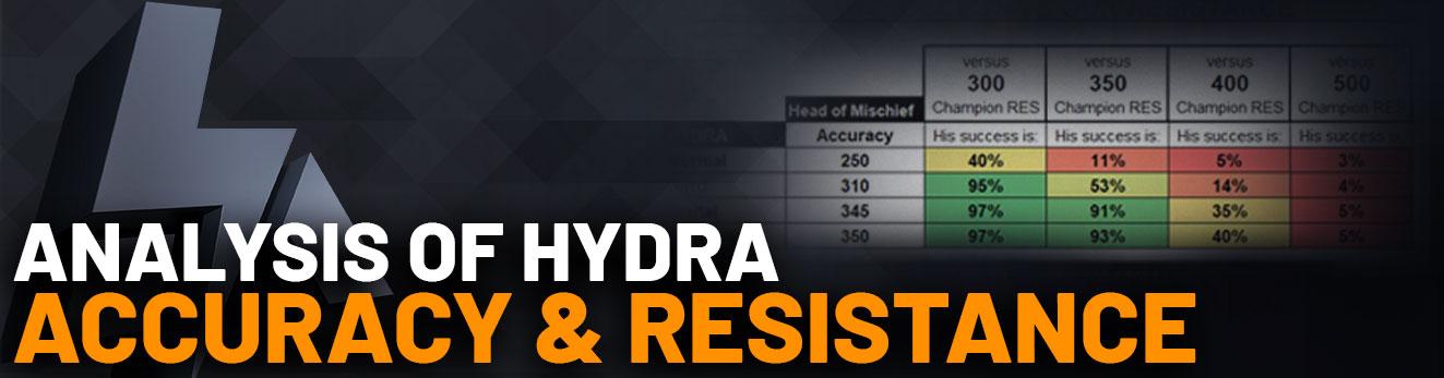 Analysis of Hydra Clan Boss Accuracy and Resistance Stats/Requirements ...