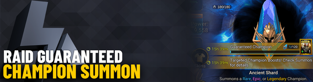 Guaranteed Champion Summon Events | Raid Shadow Legends | raidhq.gg